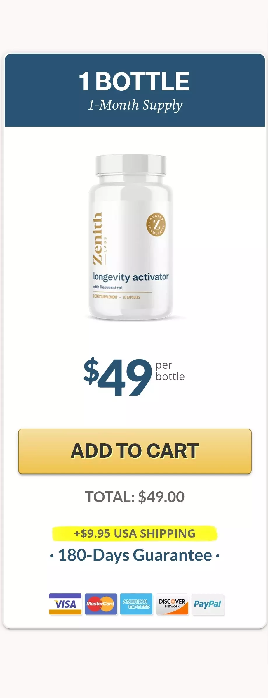 Longevity Activator® - Official - Get $96 OFF Today Only!
