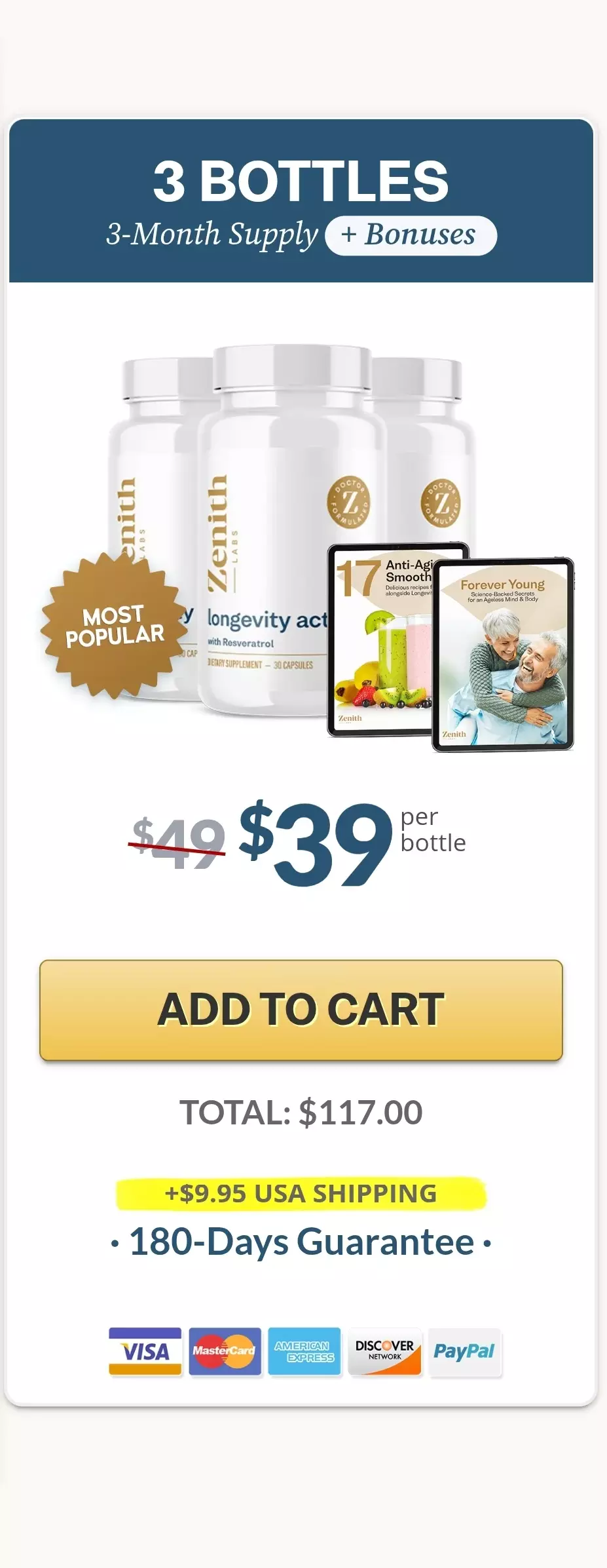 Longevity Activator® - Official - Get $96 OFF Today Only!